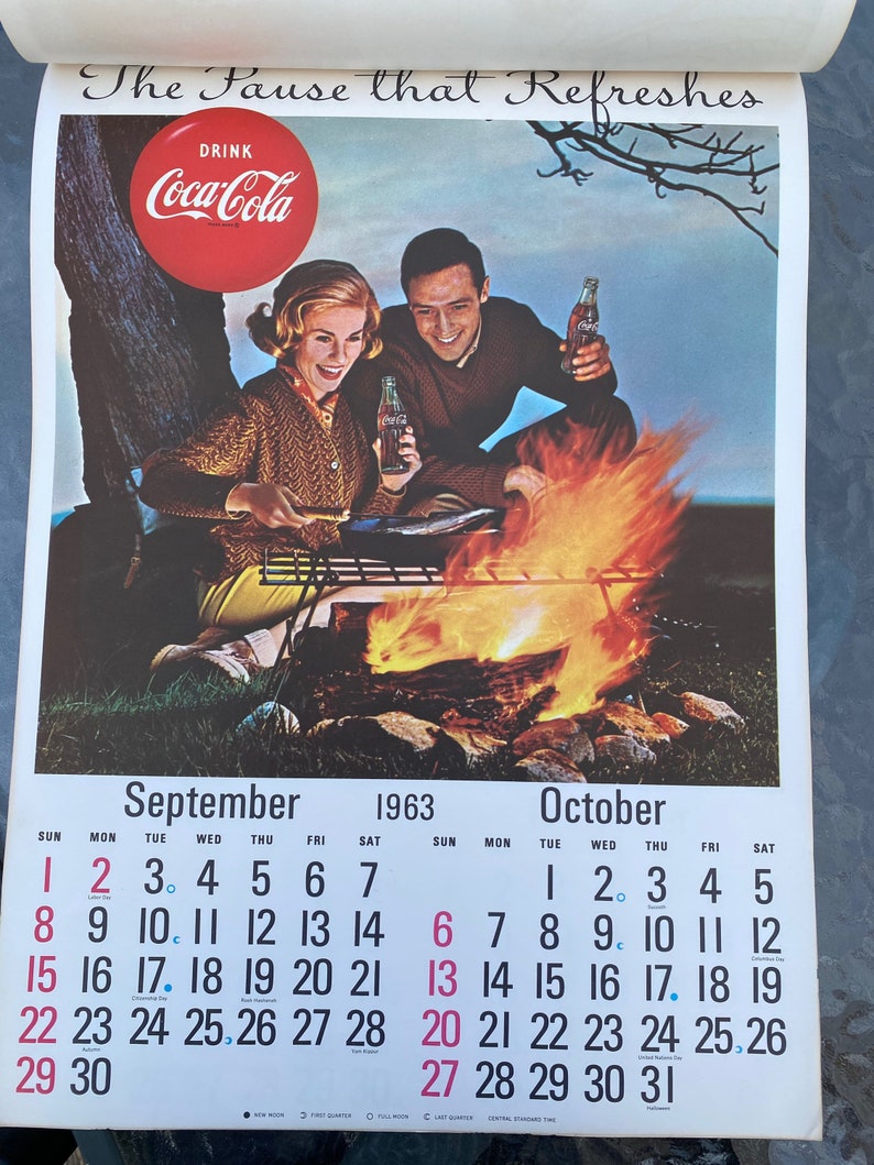 1963 Coca Cola Calendar - Etsy