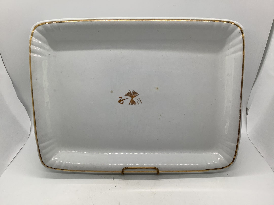 Tea Leaf Ironstone Serving Platter~11” X 8” - Etsy