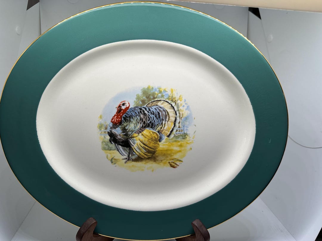 Homer Laughlin Cavalier Turkey Platter - Etsy