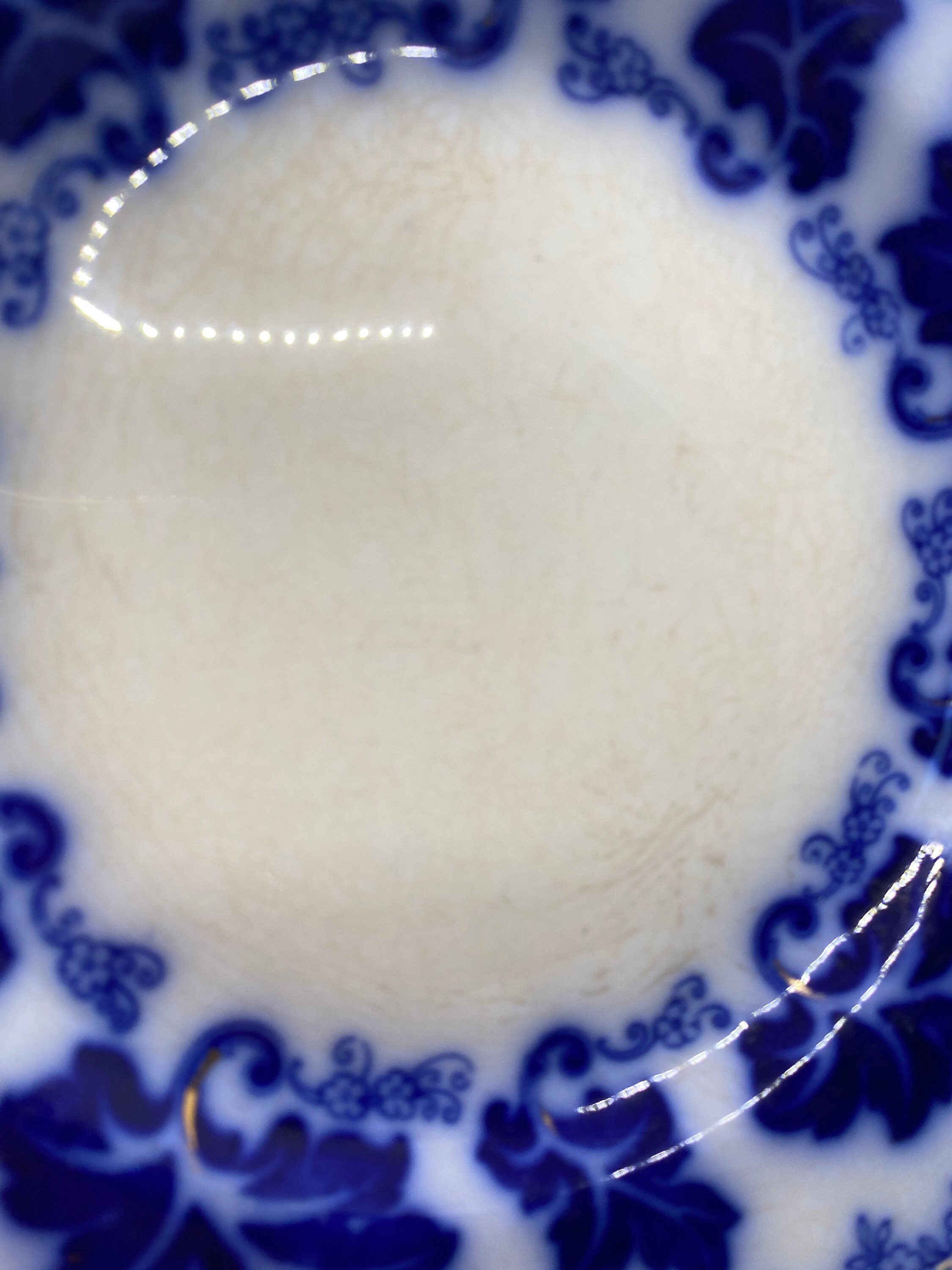 Normandy Pattern Flow Blue Dinner Plate - Etsy
