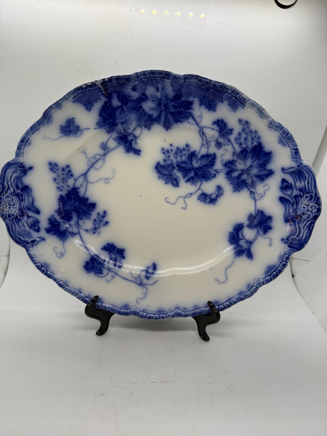 Flow Blue Platter~virginia Pattern - Etsy