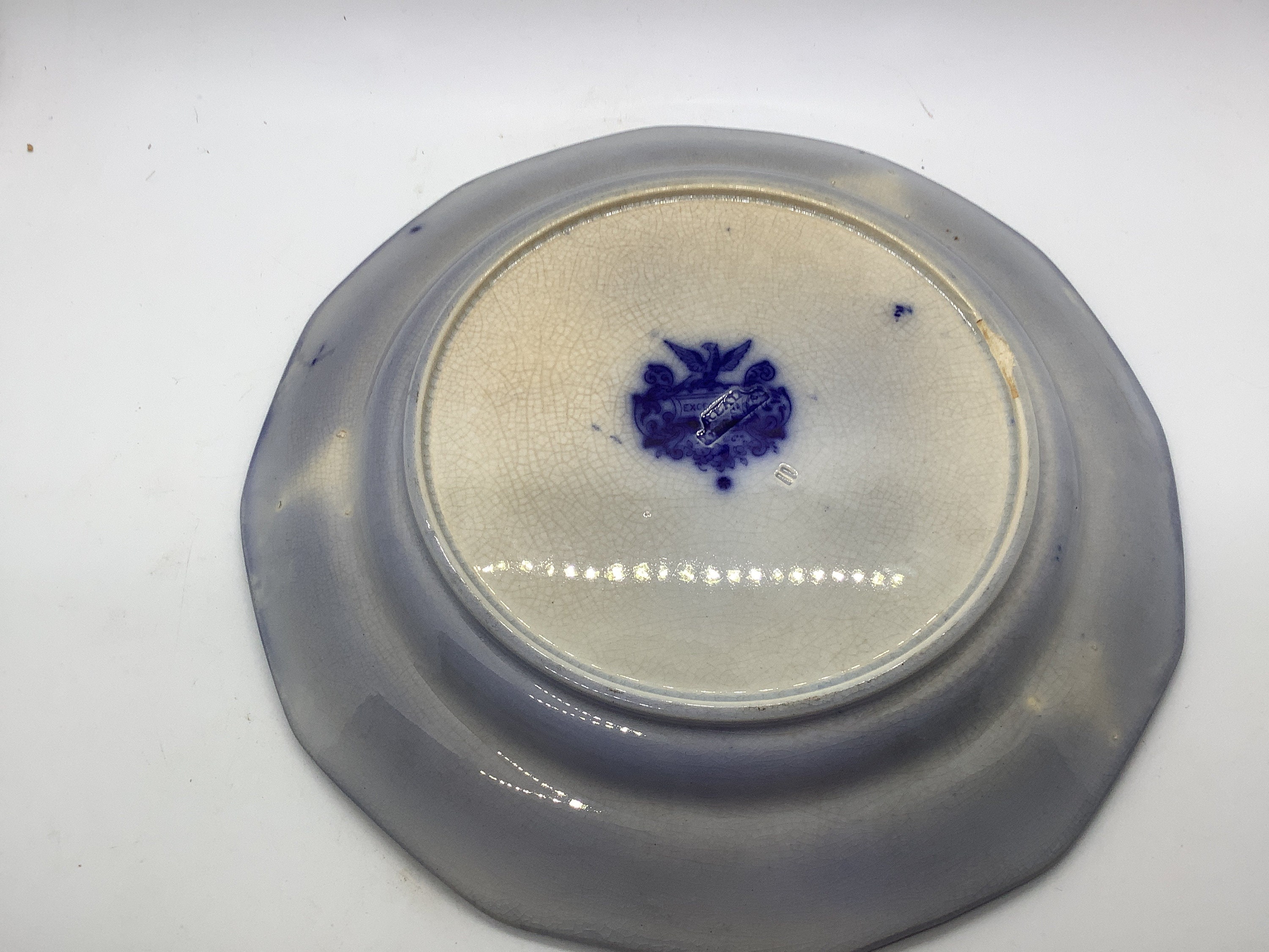 Flow Blue Excelsior Pattern Plate. - Etsy