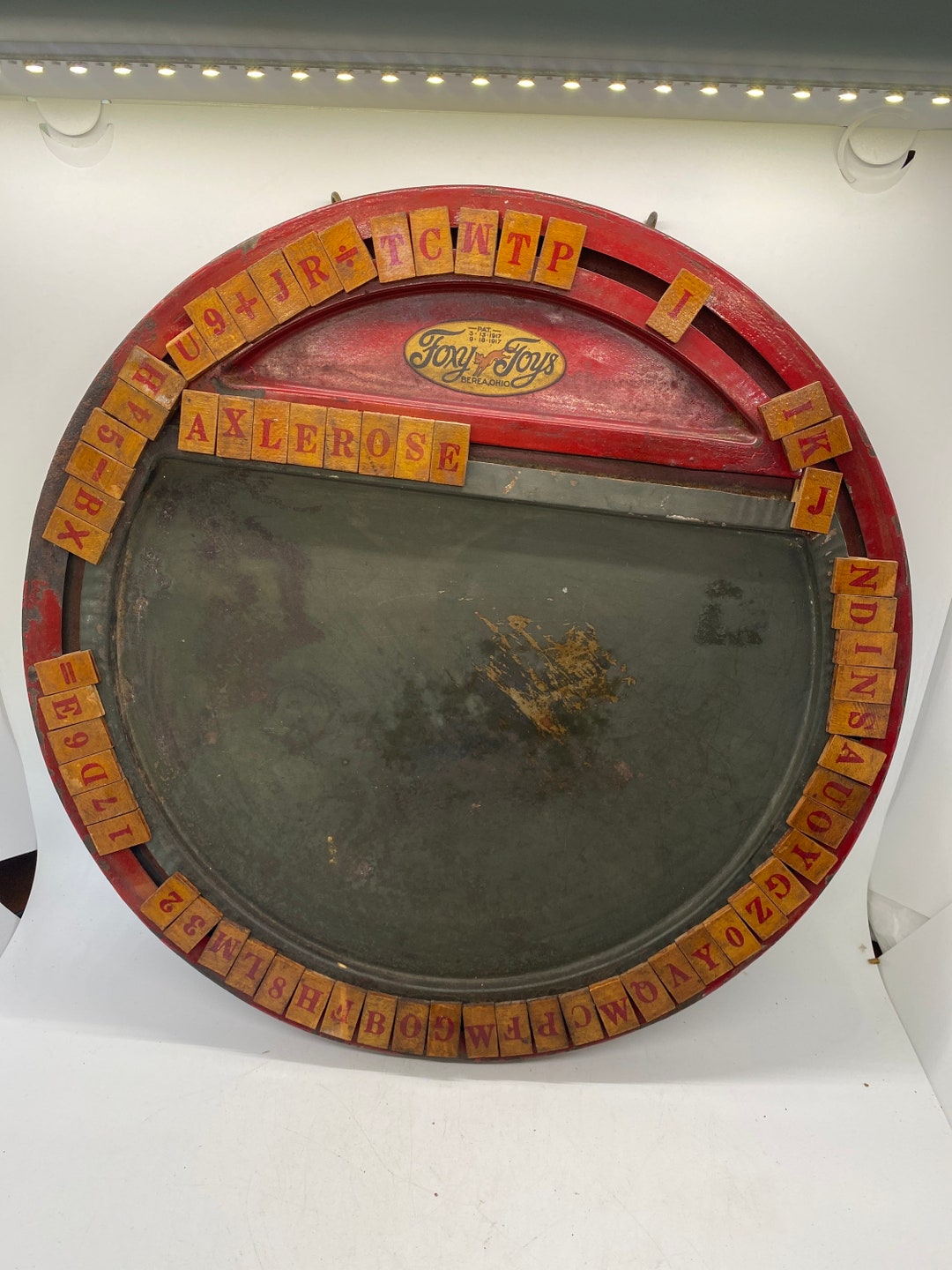 Antique Children’s Foxy Toys Spelling and Numbers Board - Etsy