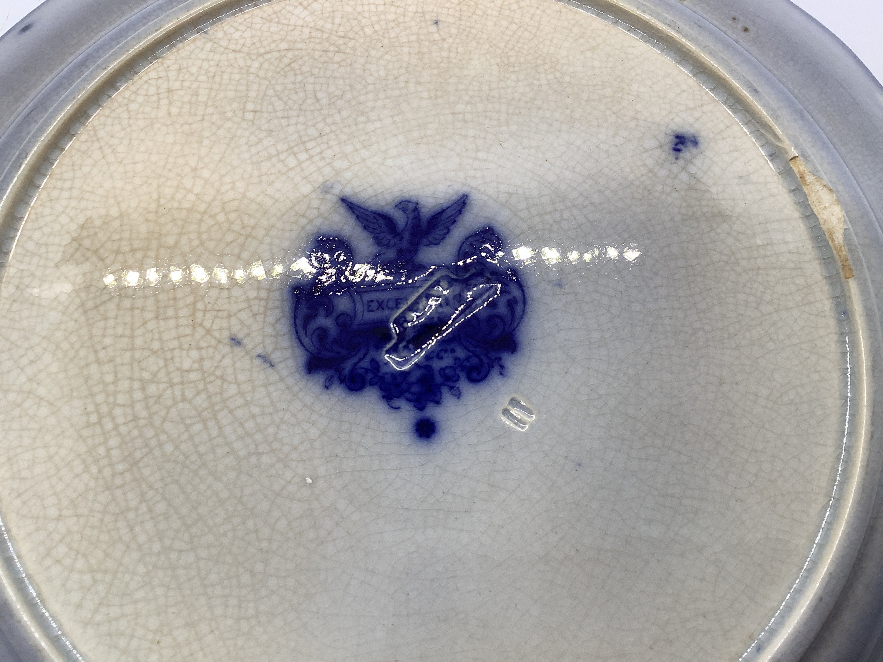 Flow Blue Excelsior Pattern Plate. - Etsy