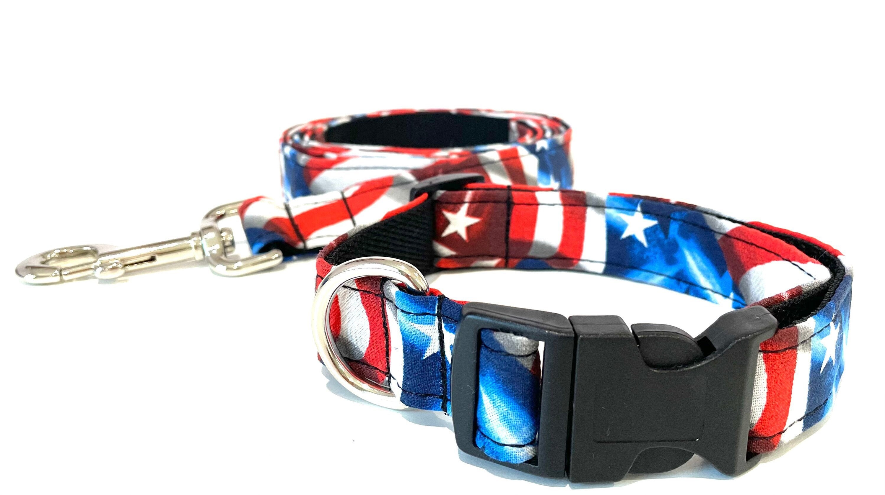 Dog Collar Cape Cod Belt Company Moby Whale Ribbon Dog Collar