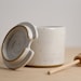 Speckled White Honey Pot With Honey Dipper - Handmade Ceramic Sugar ...