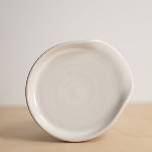 Speckled White Ceramic Spoon Rest Modern Ceramic Spoon Rests - Etsy
