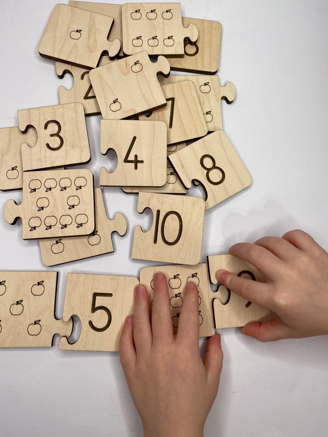 Learn to Count Puzzle Pieces - Etsy