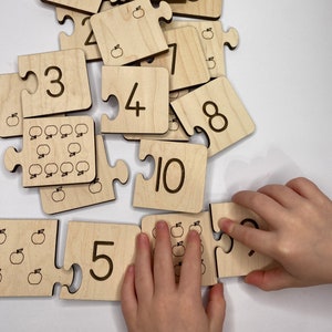 Learn to Count Puzzle Pieces - Etsy