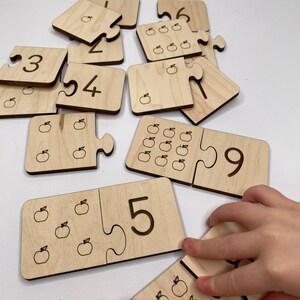Learn to Count Puzzle Pieces - Etsy