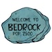 Flintstones Rock Sign | Digital Download | Printable Party Sign - Etsy