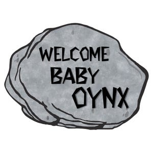 Flintstones Rock Sign | Digital Download | Printable Party Sign - Etsy