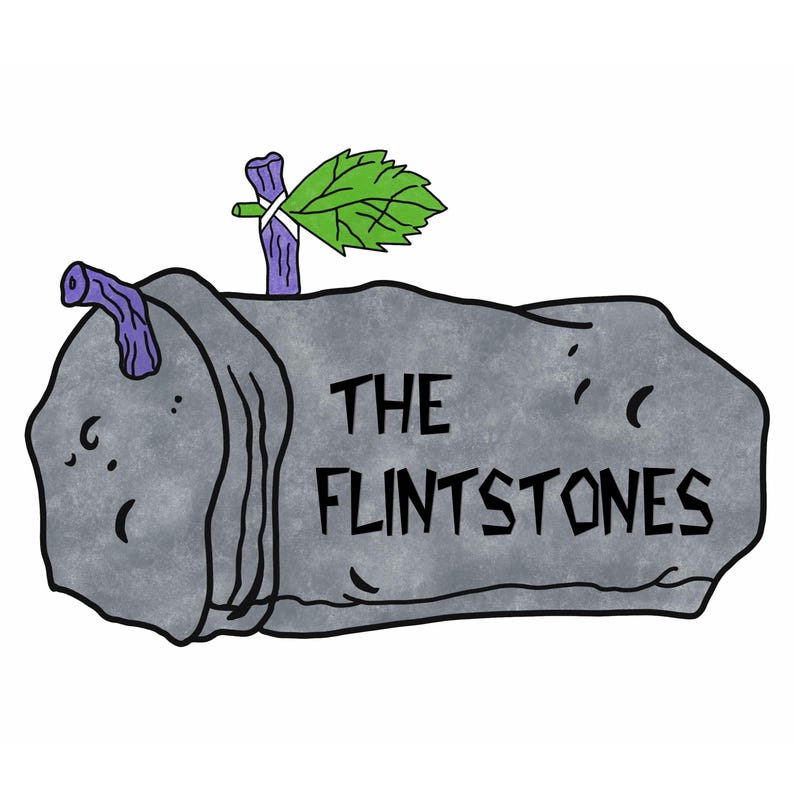 Flintstones Mailbox Sign | Digital Download | Printable Party Sign - Etsy