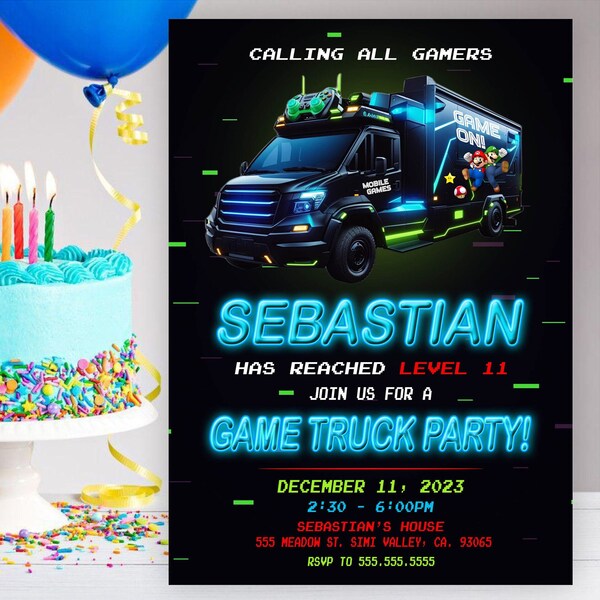 Nintendo Invitation (You'll Love) - Etsy