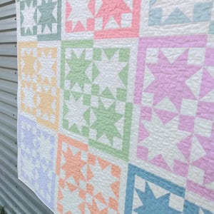 Prairie Stars Quilt Pattern - Downloadable Pdf Pattern in 2 Sizes and ...