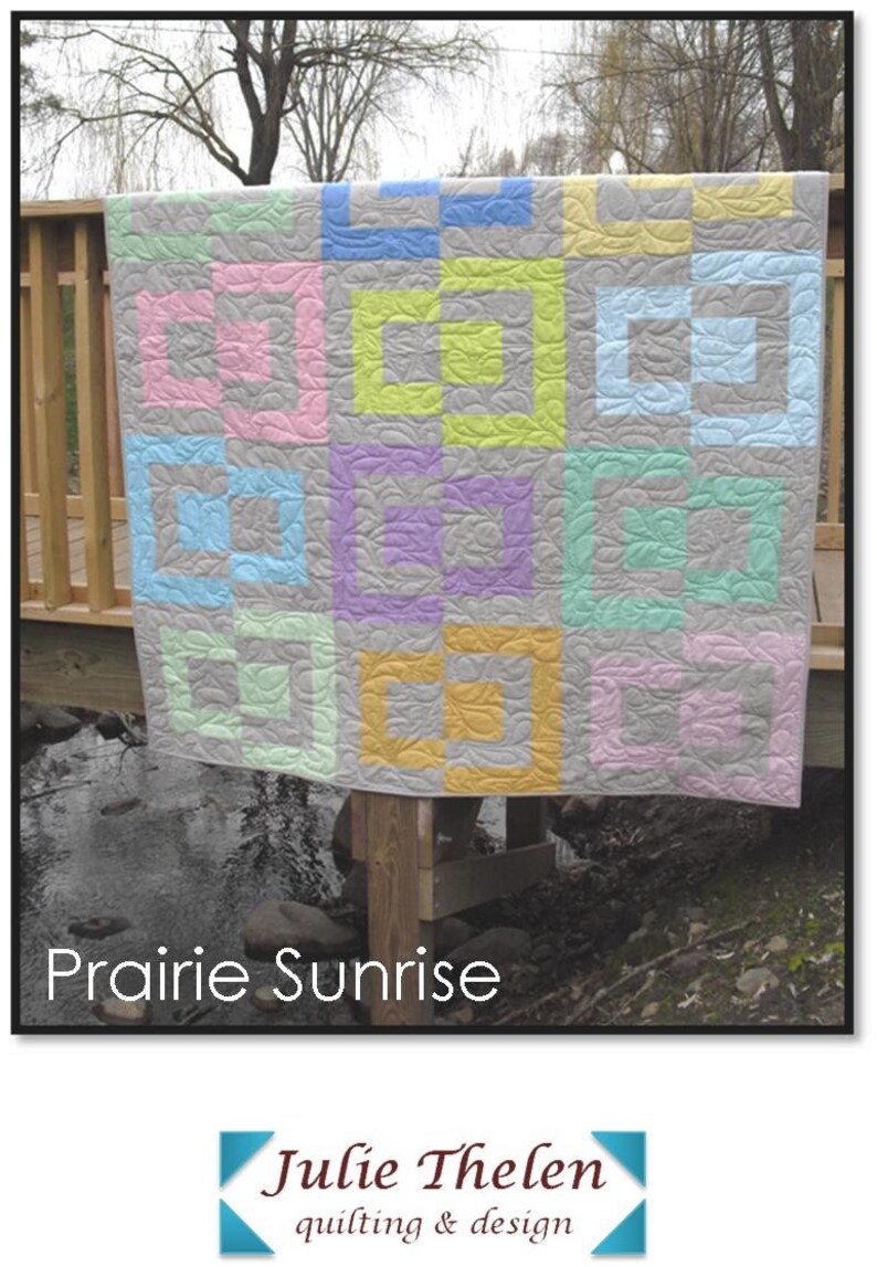 Prairie Sunrise Quilt Pattern - Downloadable Pdf - Twin Size Pattern - Etsy