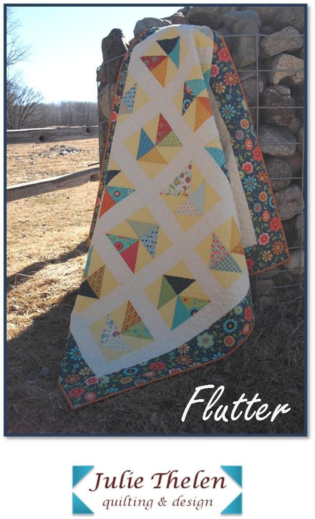 Flutter - Simple Charm Pack Quilt Pattern - Pdf Download - Etsy