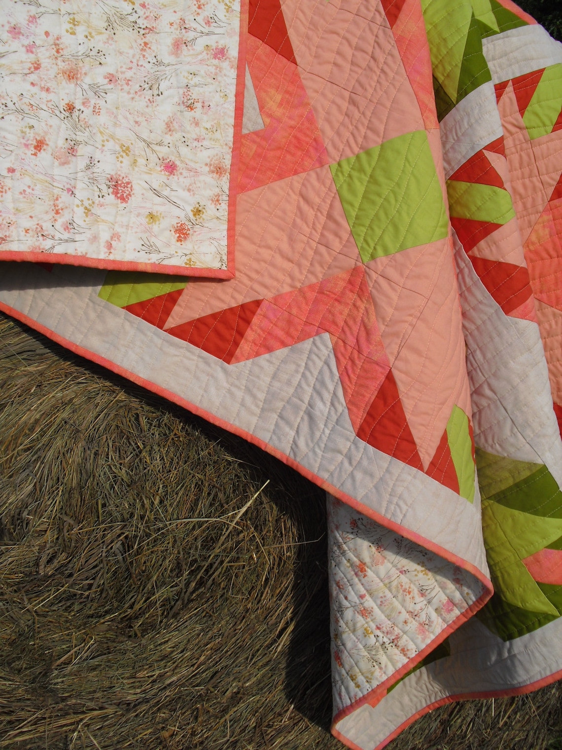 Flicker Quilt Pattern - Modern 73" Square Design (downloadable PDF) - Etsy