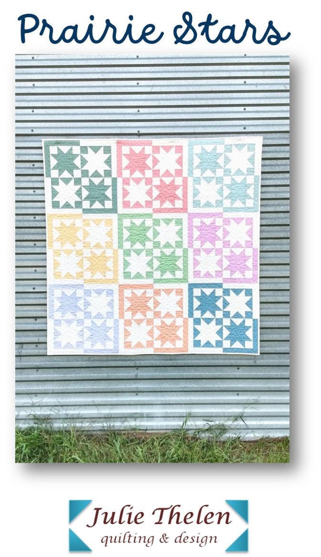 Prairie Stars Quilt Pattern - Downloadable Pdf Pattern in 2 Sizes and ...