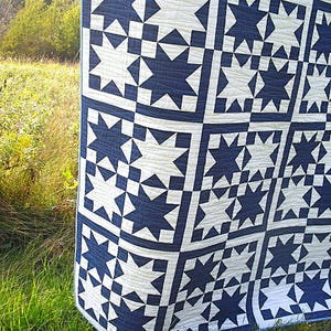 Prairie Stars Quilt Pattern - Downloadable Pdf Pattern in 2 Sizes and ...