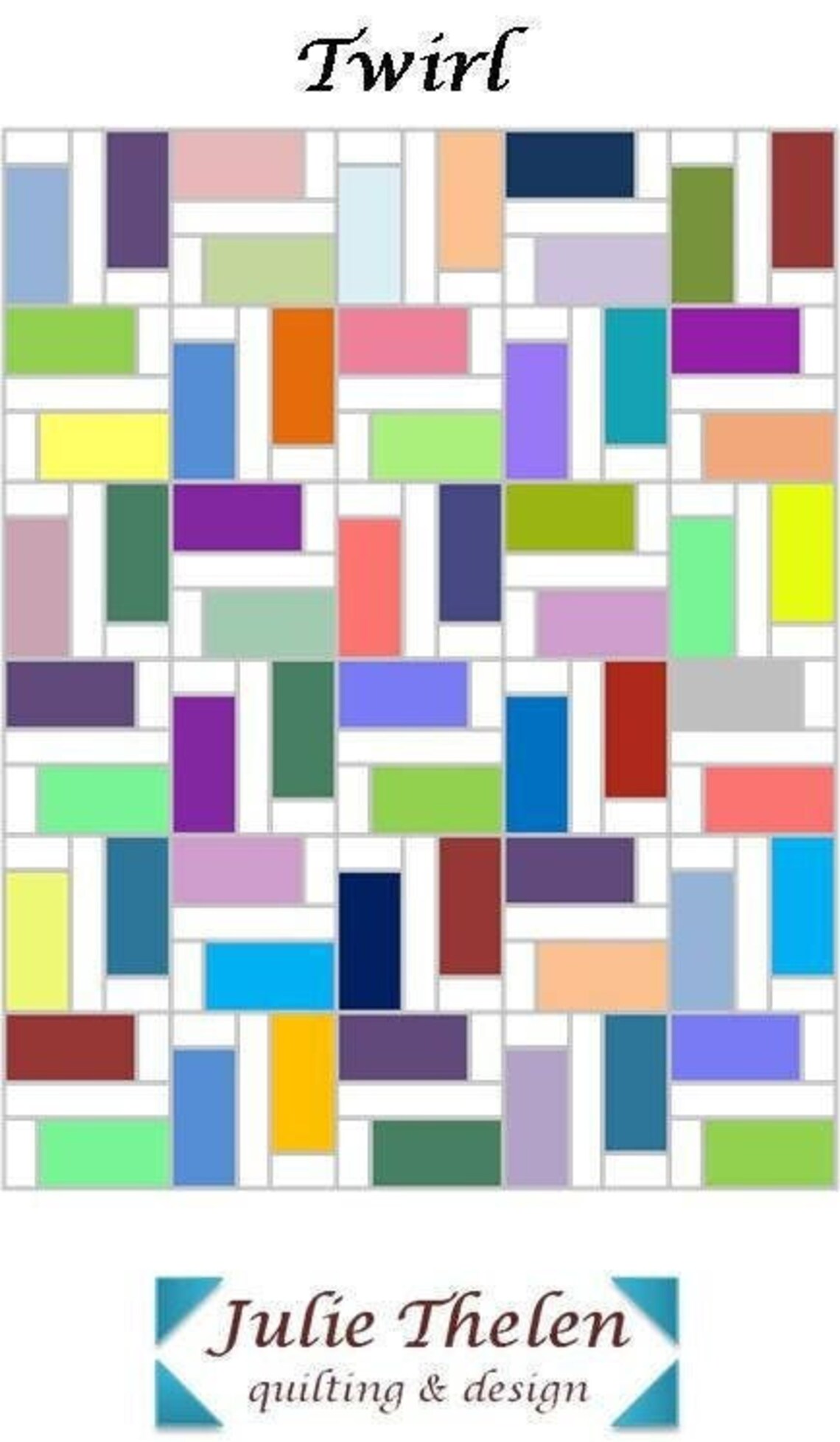 Twirl Quilt Pattern Easy Layer Cake Quilt Pattern Pdf Download - Etsy