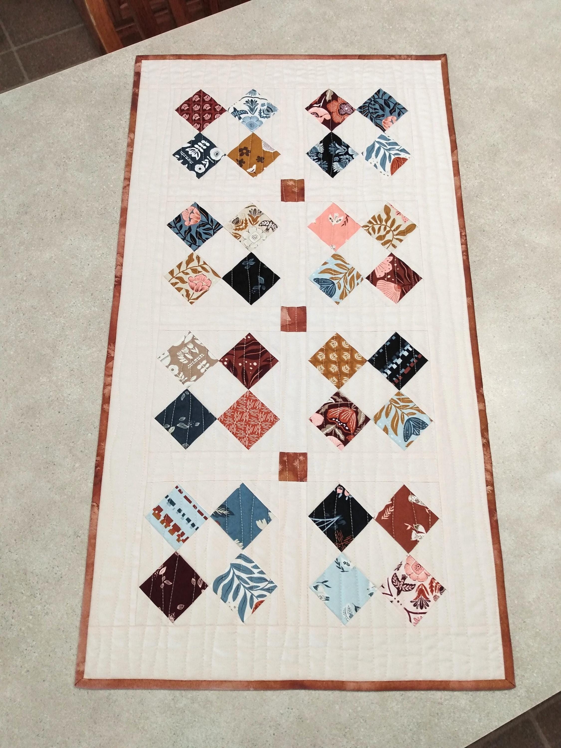 Tessa Table Runner - Simple Mini Charm Square Quilting Pattern ...