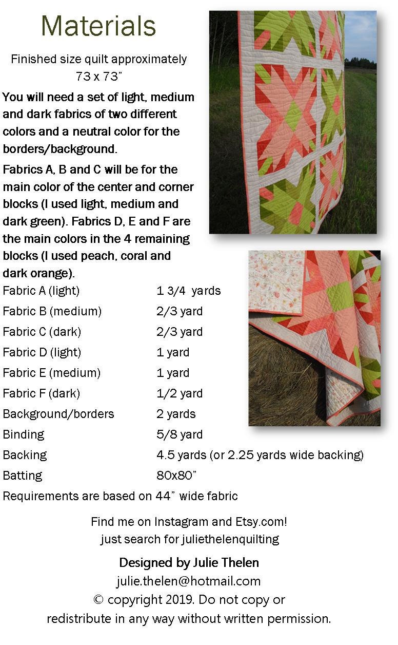 Flicker Quilt Pattern - Modern 73" Square Design (downloadable PDF) - Etsy
