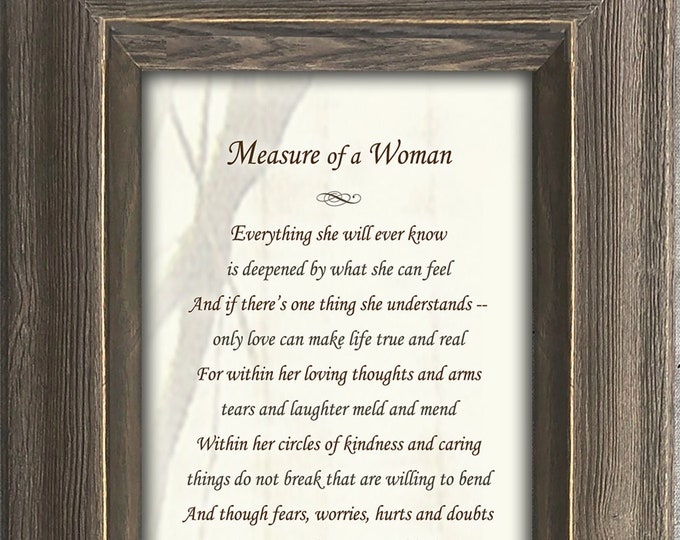 MEASURE OF A WOMAN, by Terah Cox (birthday, Wedding, Anniversary ...