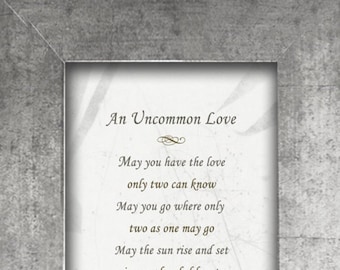 UNCOMMON LOVE Wedding Poem by Terah Cox - Etsy Australia