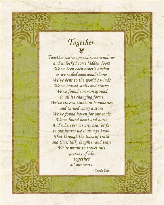 Family Reunion Poems Printable