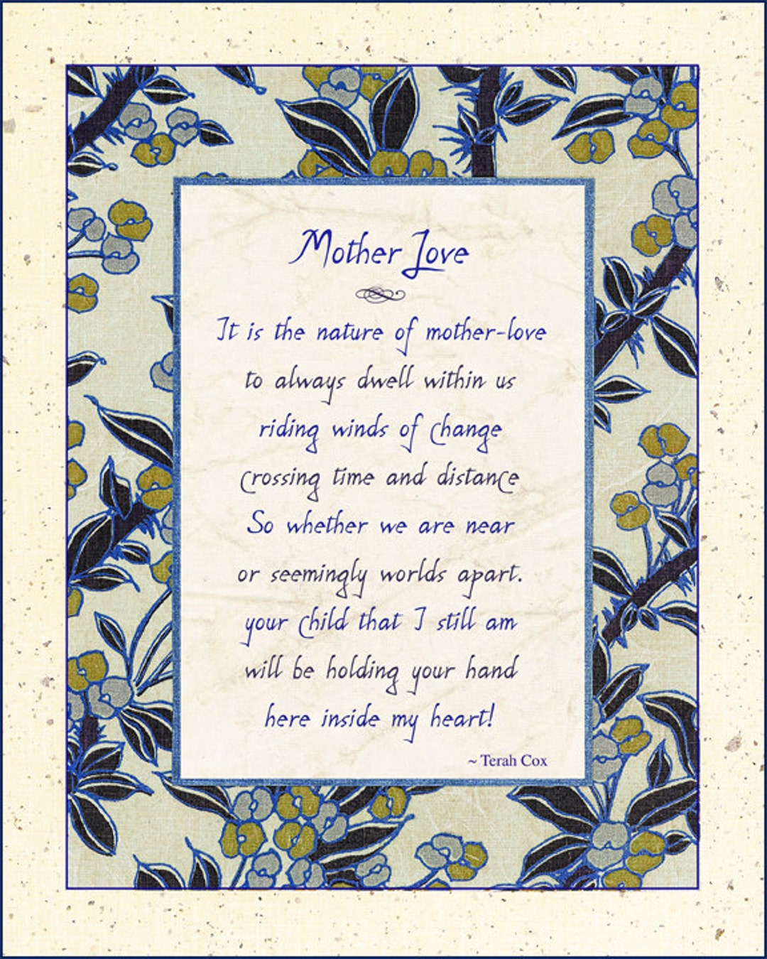 MOTHER-LOVE, by Terah Cox (mother's Day, Birthday) - Etsy