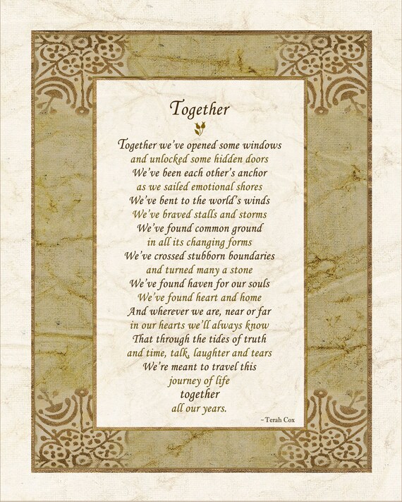 Growing Old Together Poems