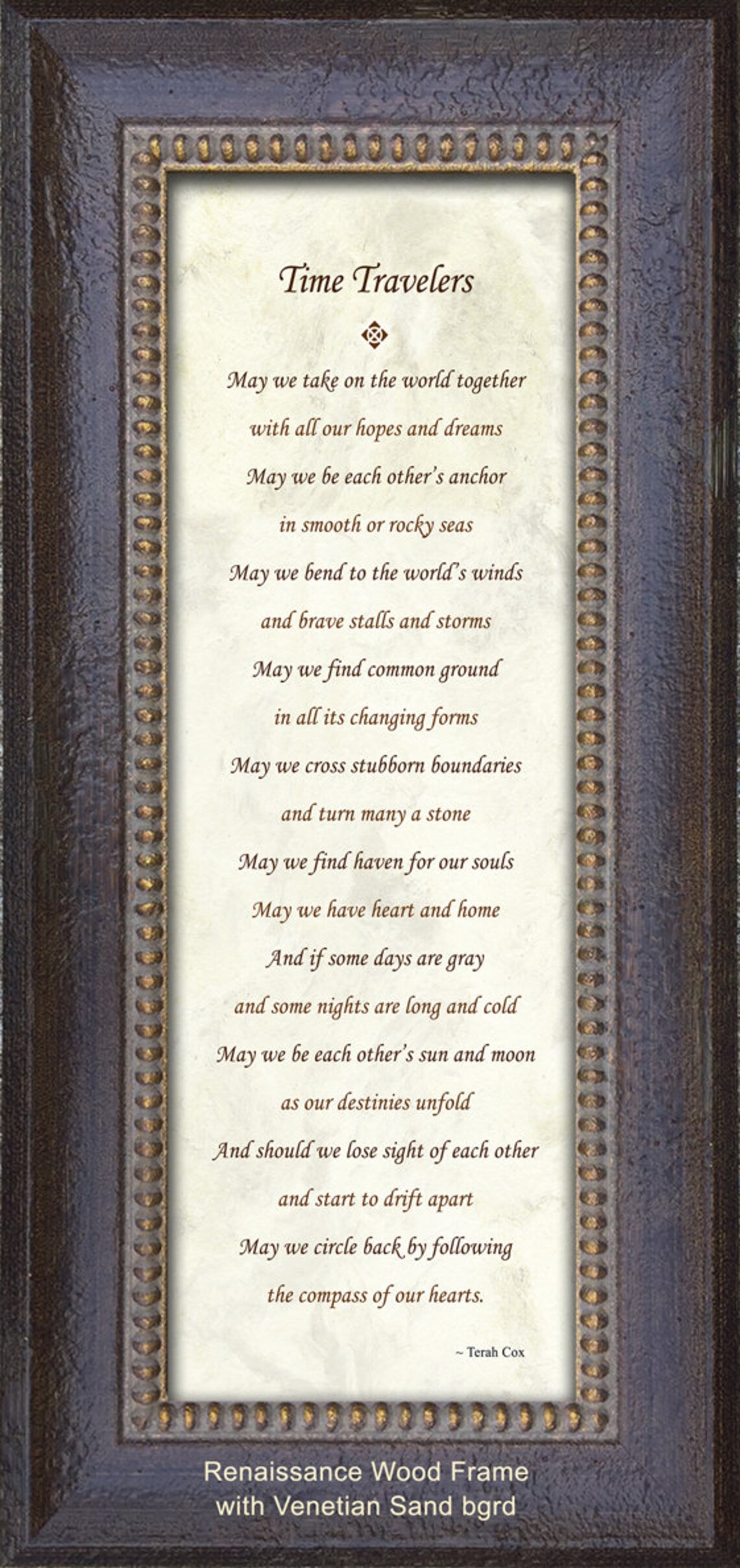 TIME TRAVELERS Wedding, Commitment Poem by Terah Cox - Etsy