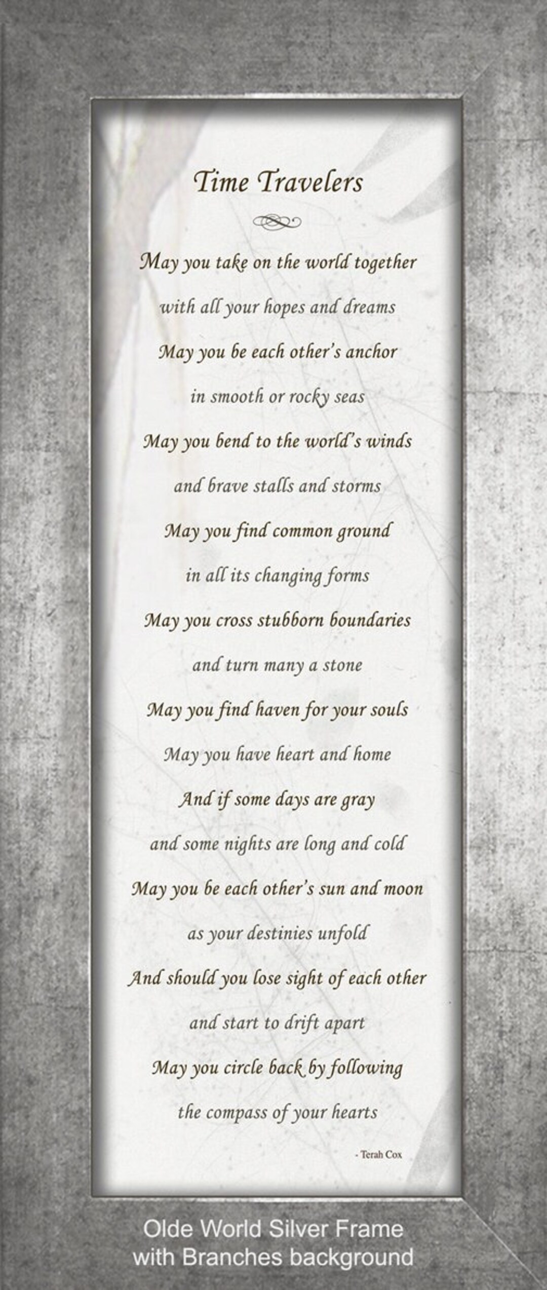 TIME TRAVELERS - Wedding, Commitment Poem by Terah Cox - Etsy