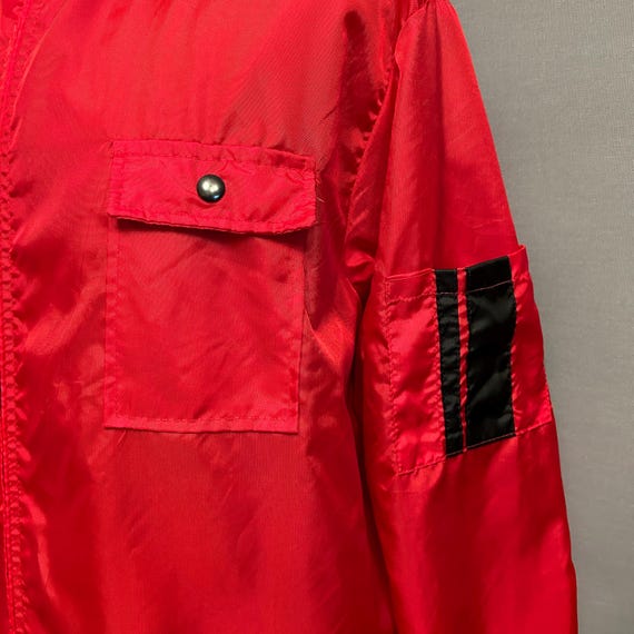 1960s Red Men's Nylon Zip-Front Racing Jacket Windbre… - Gem