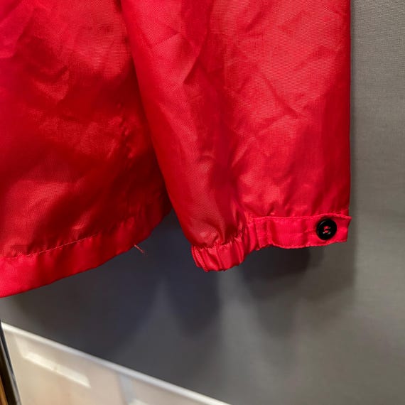 1960s Red Men's Nylon Zip-Front Racing Jacket Windbre… - Gem