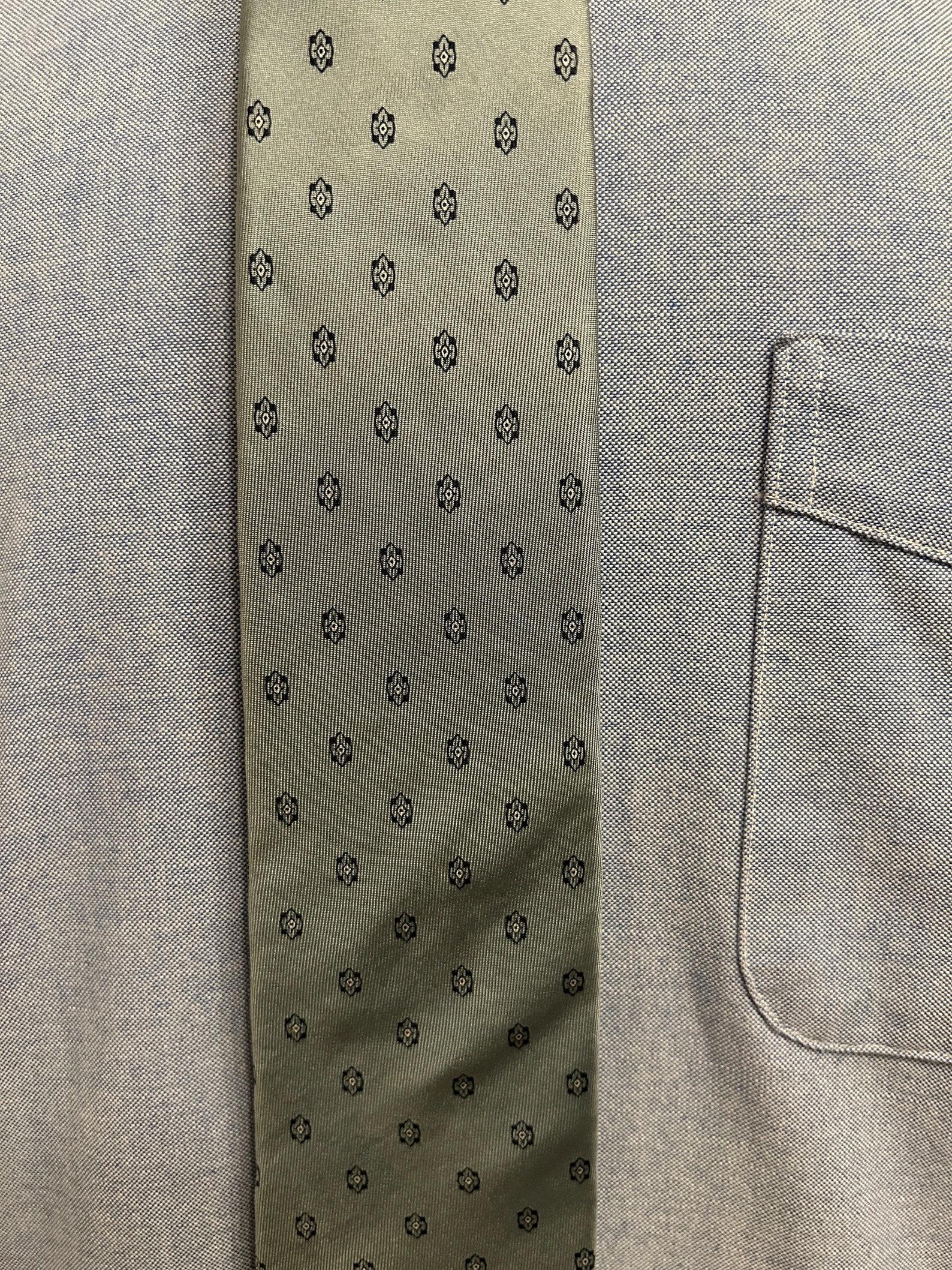 1980s Halston Gray + Black Foulard Pattern Men's Silk Tie - Etsy