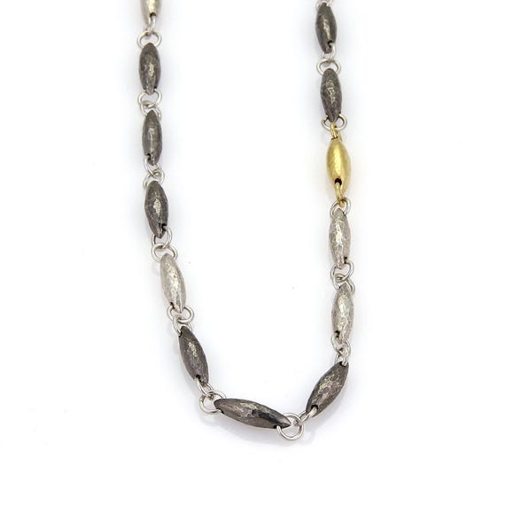 20579 - Gurhan ORB Hammered Sterling Silver & 24k Gol… - Gem
