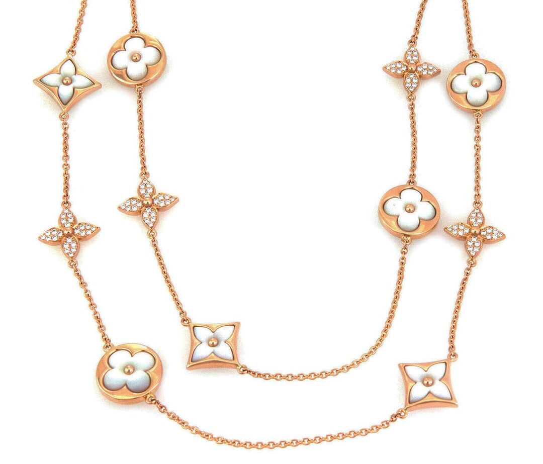 Louis vuitton gold chain necklace store
