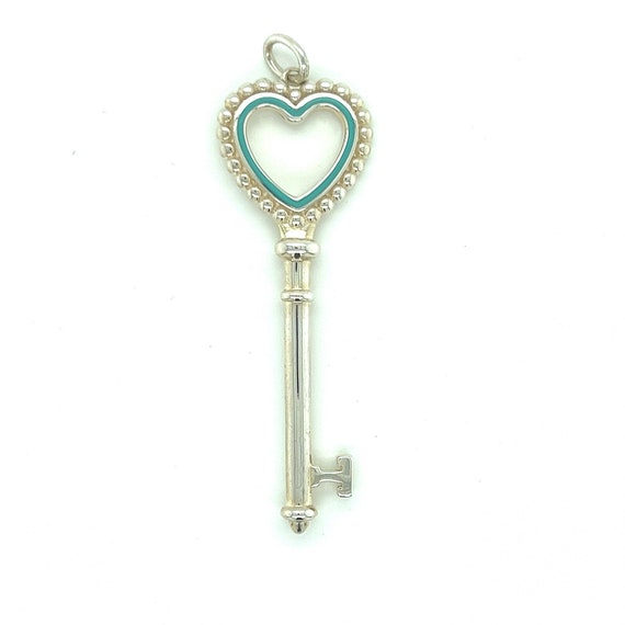 Tiffany beaded heart key pendant store