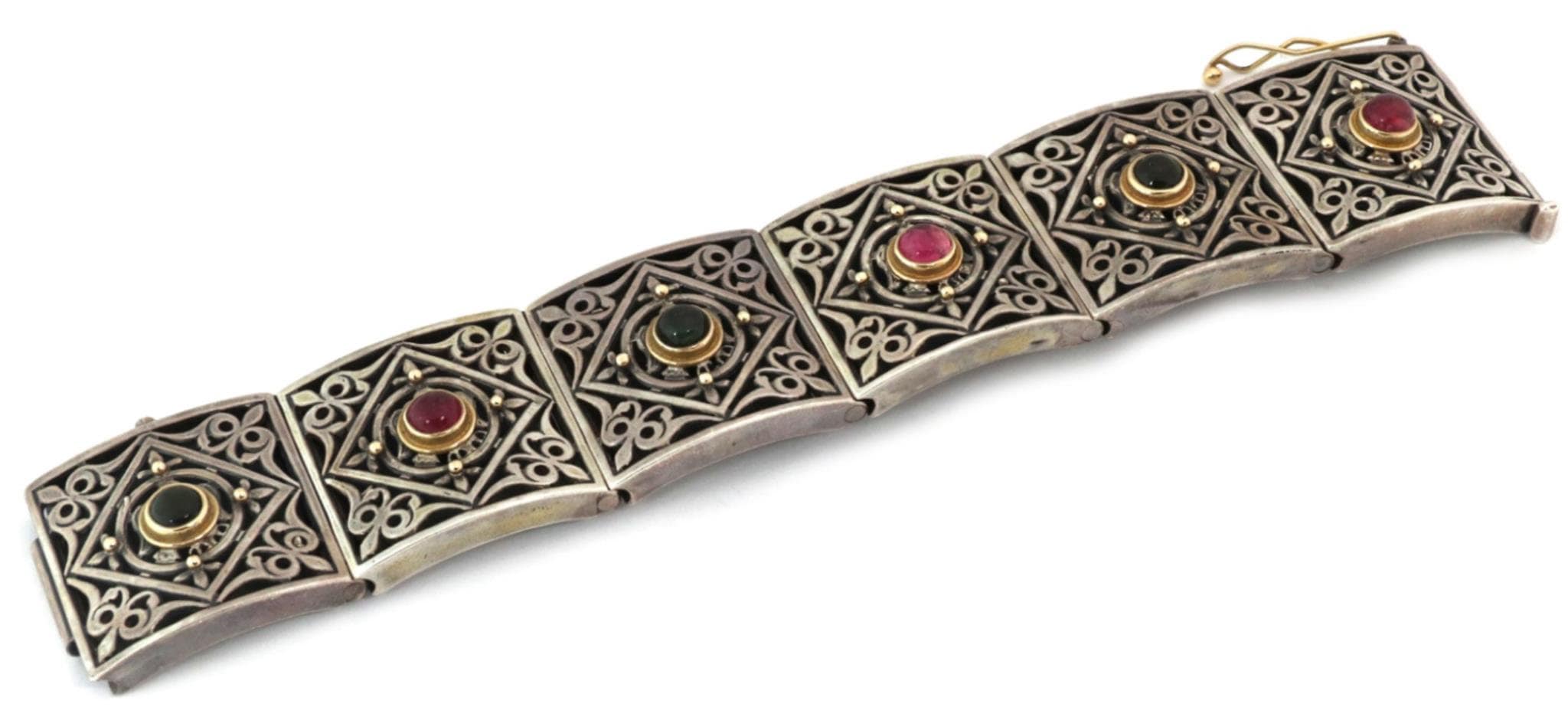24689 - Konstantino Tourmaline 18k Gold Sterling Hefty Wide 24689 - Konstantino Tourmaline 18k Gold Sterling Hefty Wide