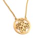 24957. Louis Vuitton Resille Monogram Floral Round 18k Yellow Gold ...