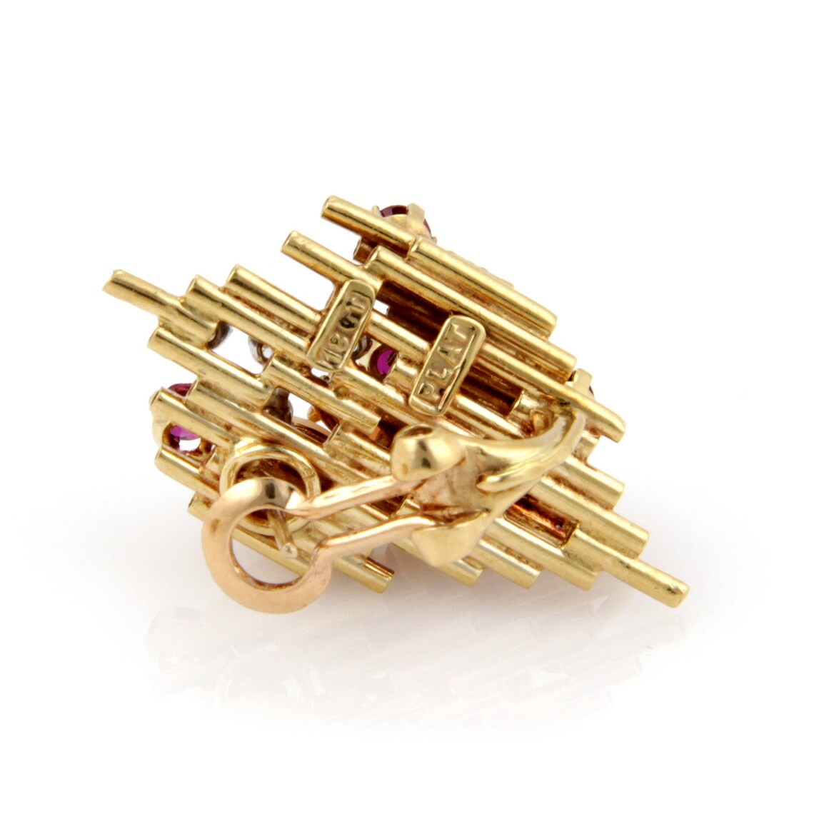 13267 George Weil Diamond & Gems 18k Yellow Gold Platinum - Etsy