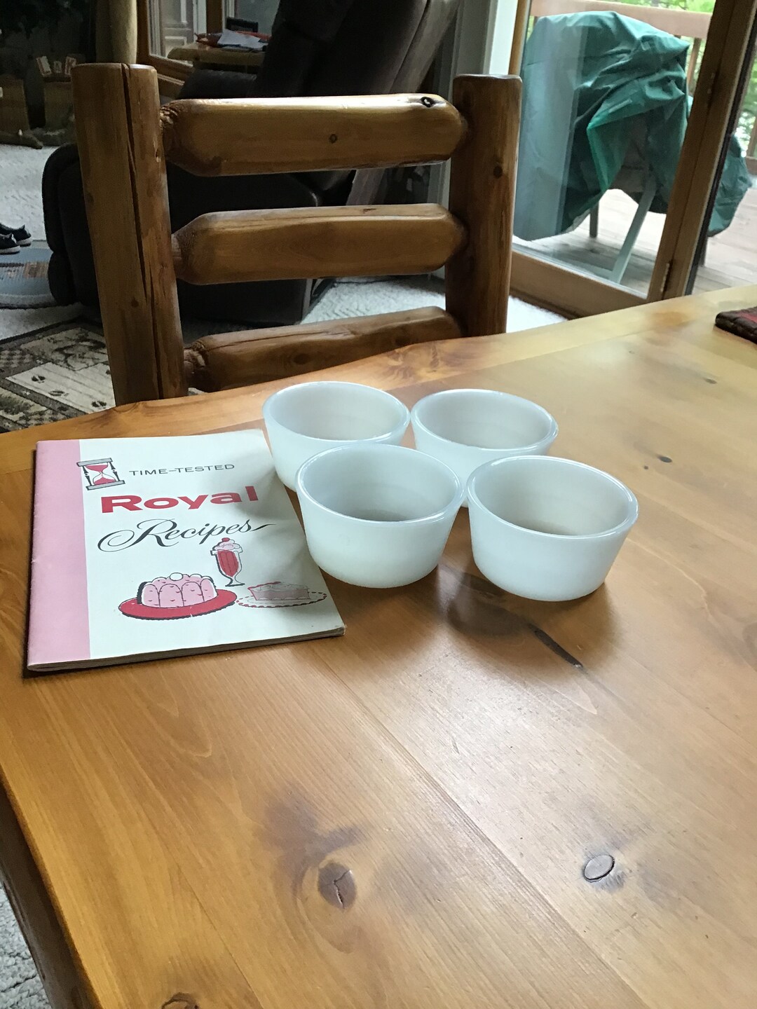 Vintage Royal Recipe Book and Glasbake Custard Dishes From the 1940’s ...