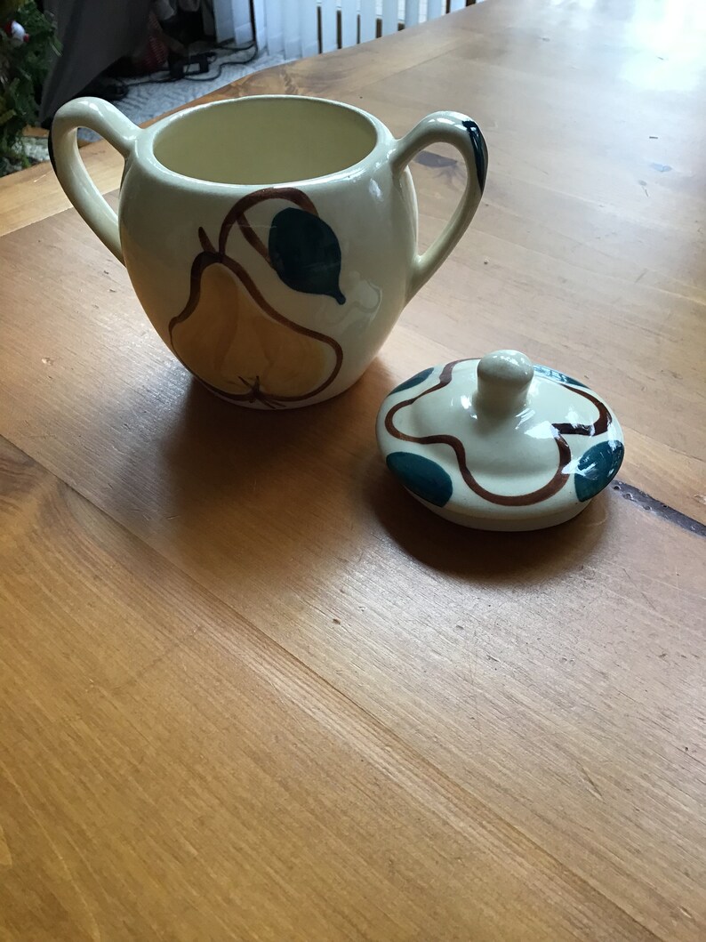 Vintage Purinton Pottery Slipware Fruit Sugar Bowl From 1950’s - Etsy