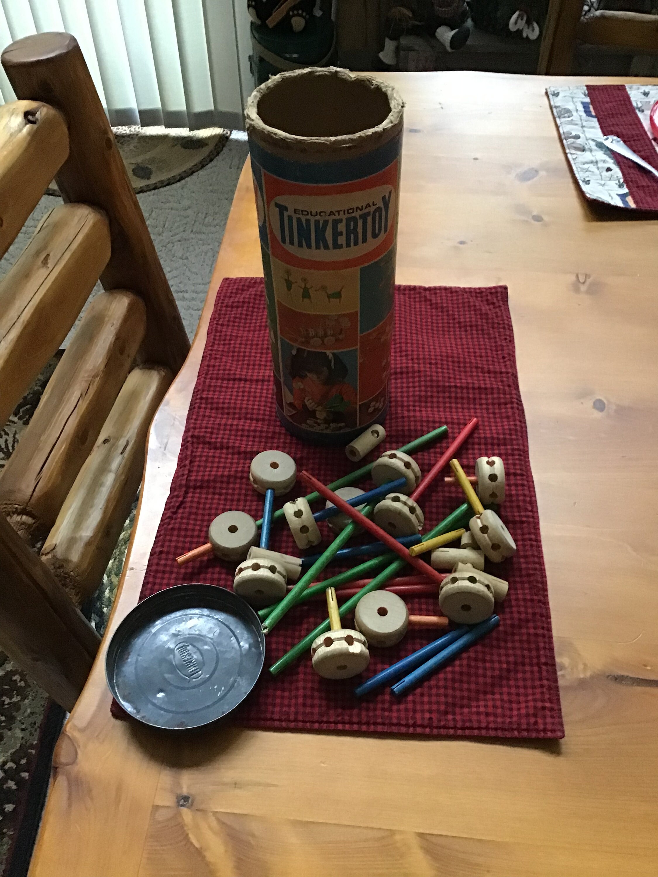 Vintage Tinker Toy Container With 37 Pieces From 1940’s - Etsy