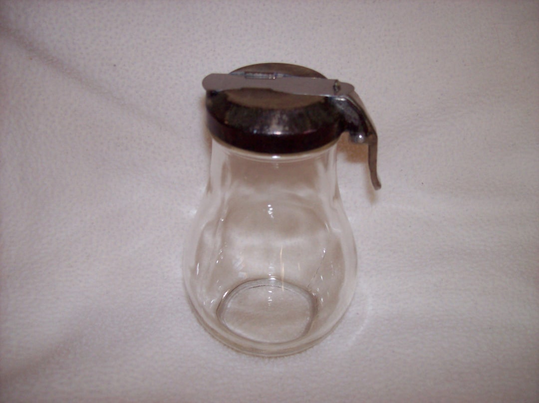 Dripcut Syrup Pitcher With Metal Lid. - Etsy