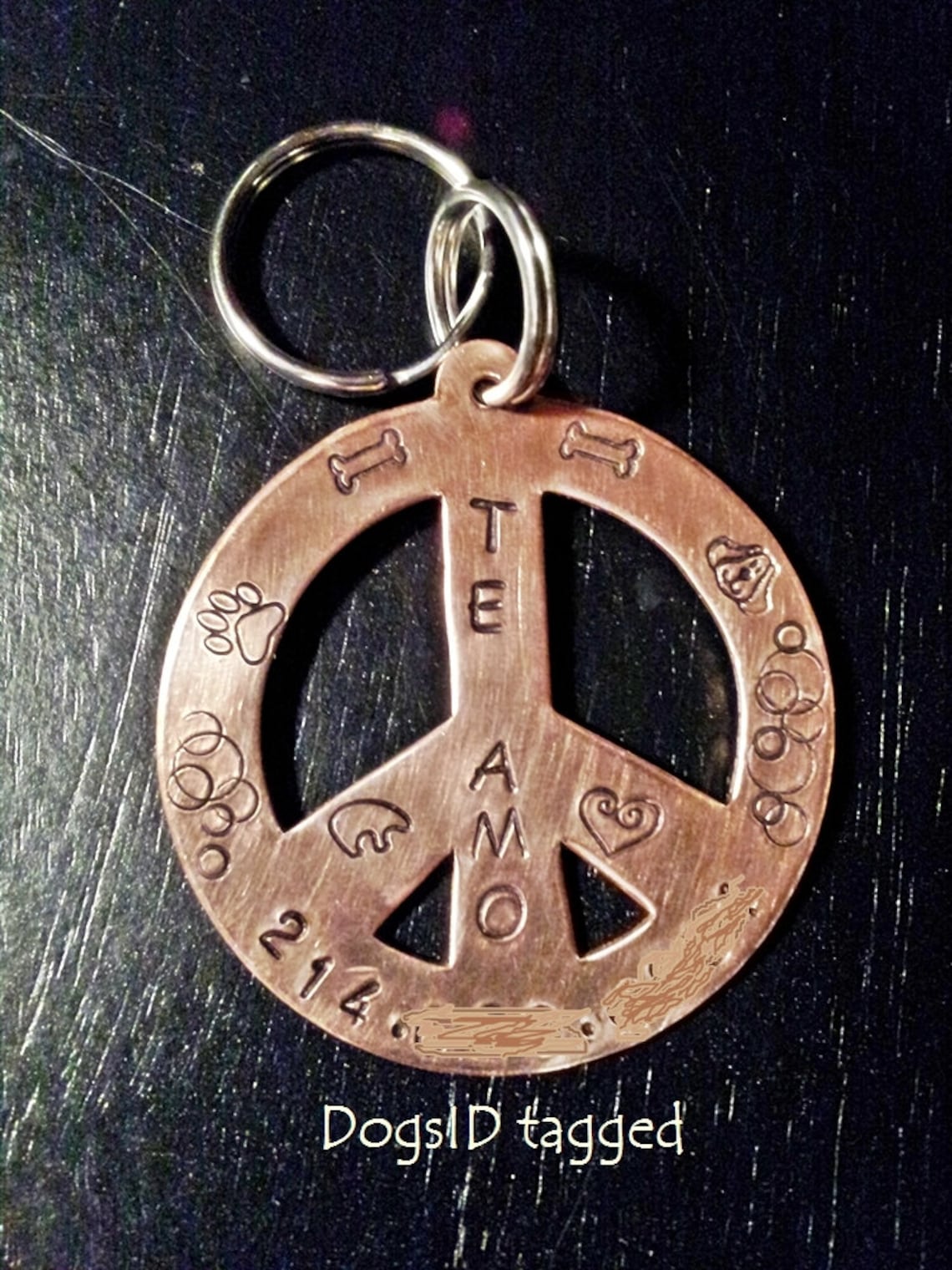 PEACE Dogs ID Tag - Etsy