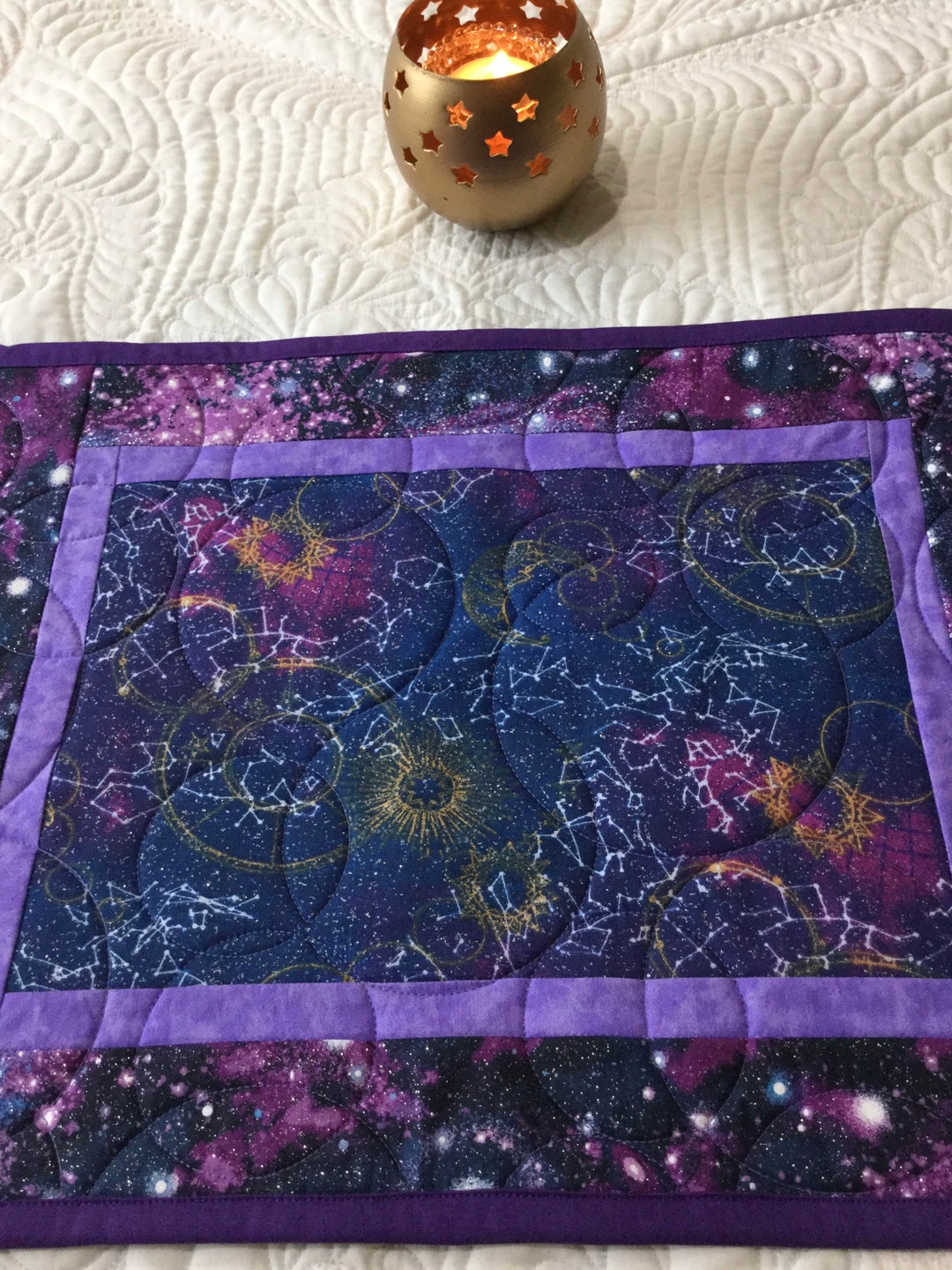 Tarot Mat, Quilted Oracle Mat, Tarot Cards Spread,tarot Cloth, Quilted ...