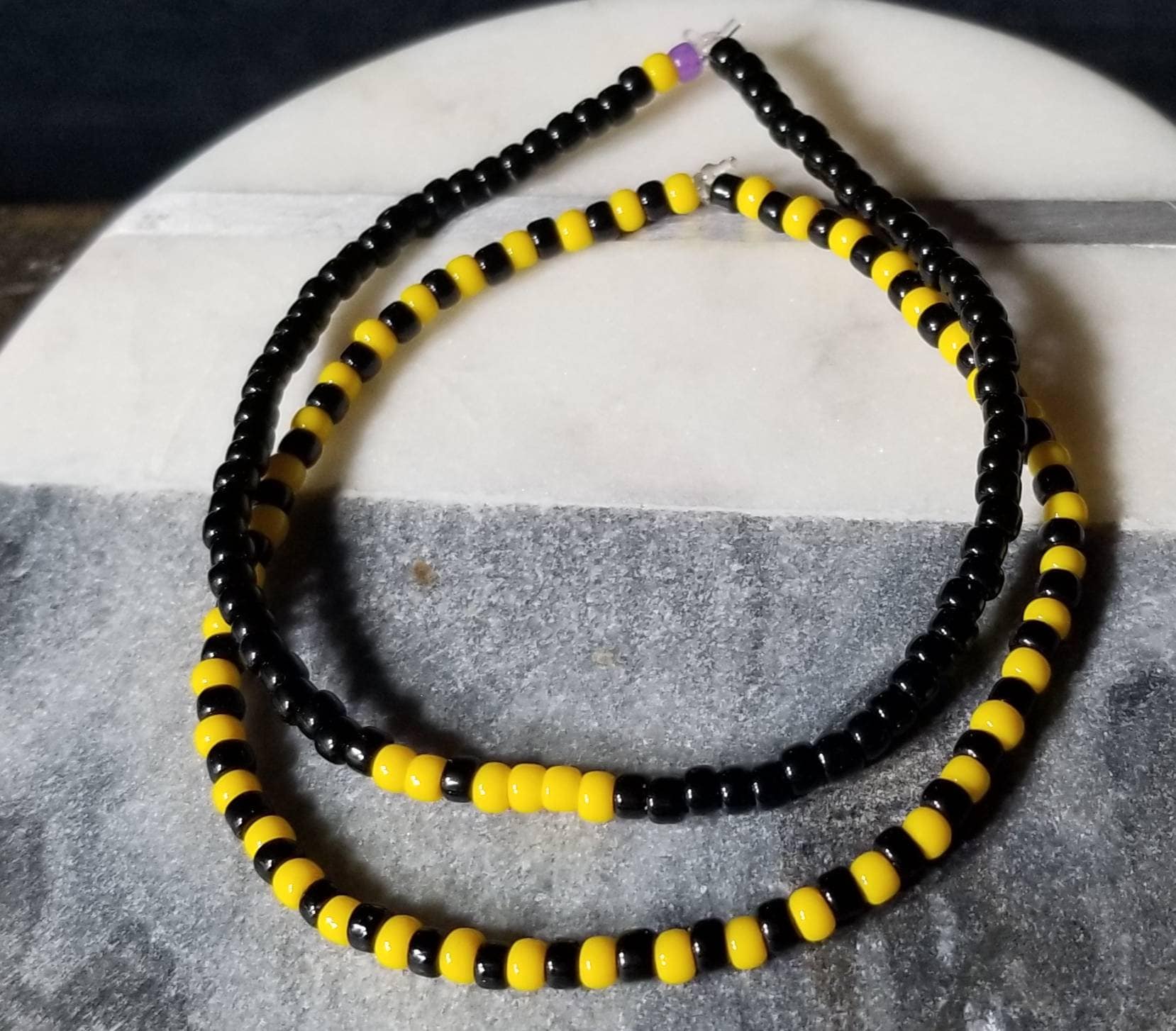 In Memory of Kobe Bryant Glass Bead Stretch Bracelets (set of 2) - Etsy